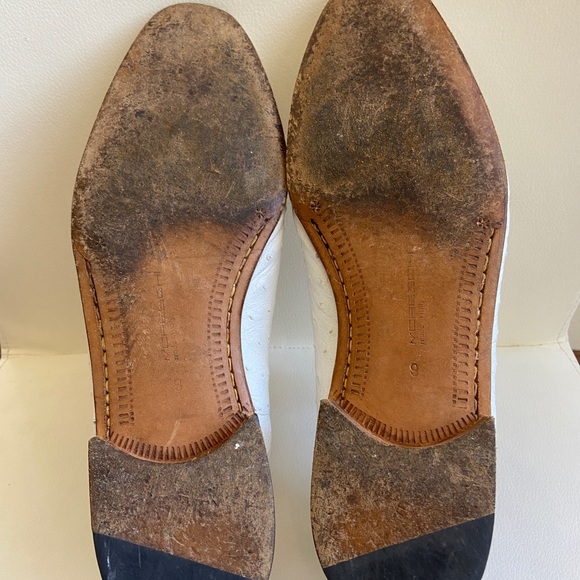 Moreschi | Shoes | Moreschi Ostrich Skin Italian Loafer Shoes White ...